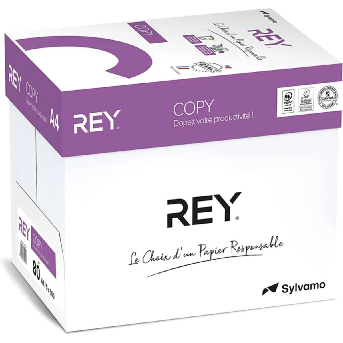 Lot 5 Ramette de Papier A4 80G HP PREMIUM - 500 FEUILLES